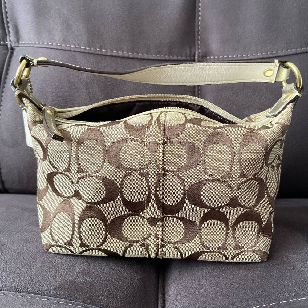 Coach Mini Signature Logo Handbag - Gem